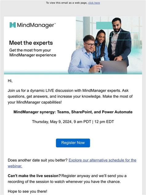 MindManager Live Webinar MindManager Synergy Teams SharePoint And Power Automate Milled