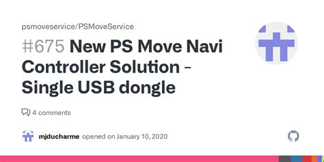 New PS Move Navi Controller Solution Single USB Dongle Issue Psmoveservice