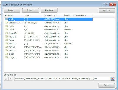 Mbexcel Asignar Nombres A Celdas Y Rangos