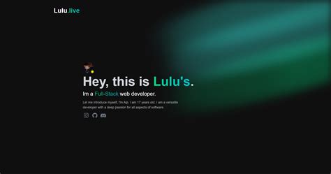 Github Luluwuxportfolio Website 💚 Source Codes Of My Personal Website Developed With Nextjs