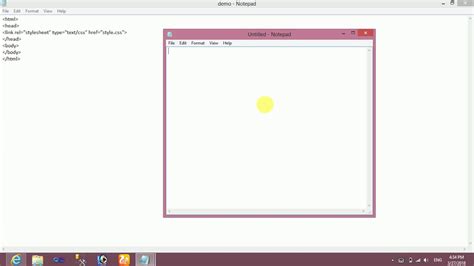 How To Insert Css Code In Html Code Youtube