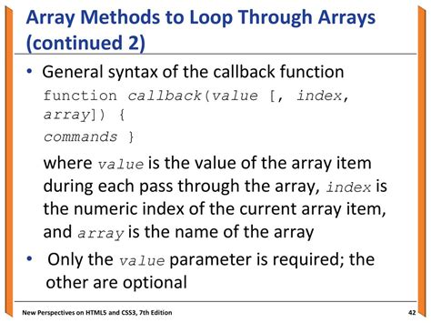 Objectives Create An Array Work With Array Properties And Methods Ppt