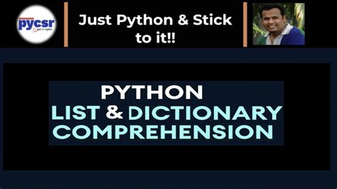 What Is List And Dictionary Comprehension Pycsr Learn Python Online