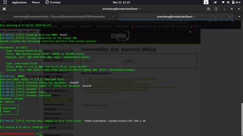 Blind Sqli In Impossible Level · Issue 346 · Digininjadvwa · Github