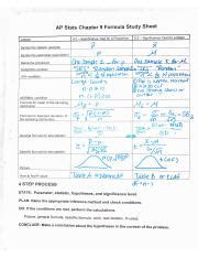 Stats Medic AP Stats Chapter Formula Study Sheet Answer Key Pdf Course Hero