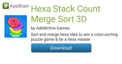 Hexa Stack Count Merge Sort 3d For Android Free App Download