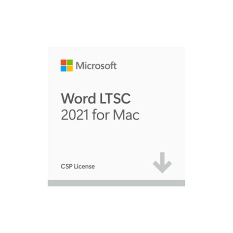 Microsoft Word LTSC for Mac 2021 Eğitim İçin Kalıcı Lisans