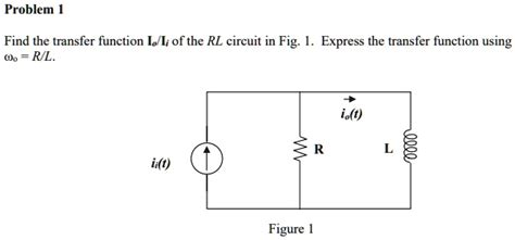 ac circuits transfer functions please show work and reasoning problem 1