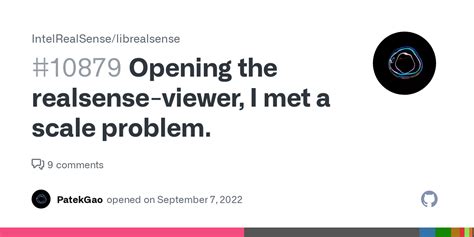 Opening The Realsense Viewer I Met A Scale Problem · Issue 10879 · Intelrealsense