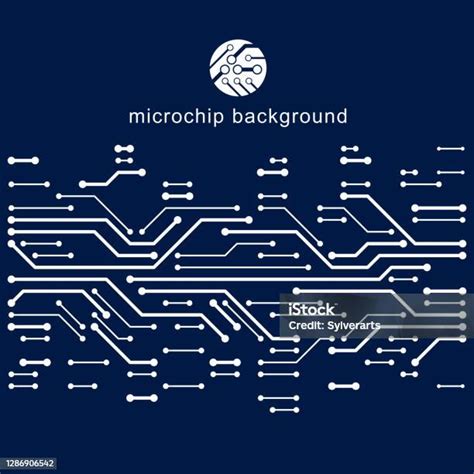기술 장치의 전자 구성 요소가 있는 벡터 회로 기판 컴퓨터 마더보드 사이버네틱 추상화 전자 마이크로프로세서 반도체에 대한 스톡