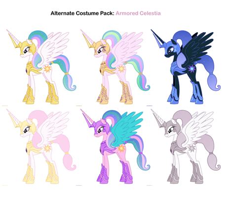 Fim Costumes Armored Celestia By Pika Robo On Deviantart Mlp Queen Chrysalis Costume Armour