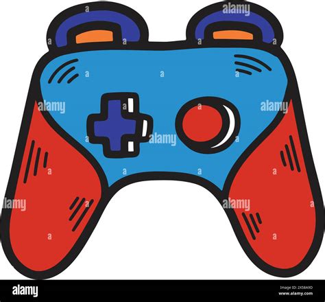 A Black And White Drawing Of A Video Game Controller The Controller Has A White And Black