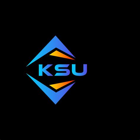 KSU Abstract Technology Logo Design On Black Background KSU Creative