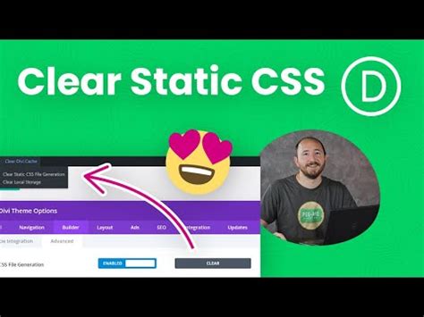 How To Add A Clear Divi Static CSS Cache Local Storage Button To The