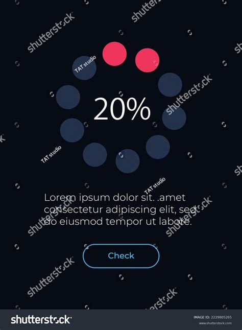 Progress Round Diagram Ui Element Template Stock Vector Royalty Free Shutterstock