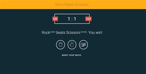 Rock Paper Scissors In Javascript With Source Code Source Code And Projects