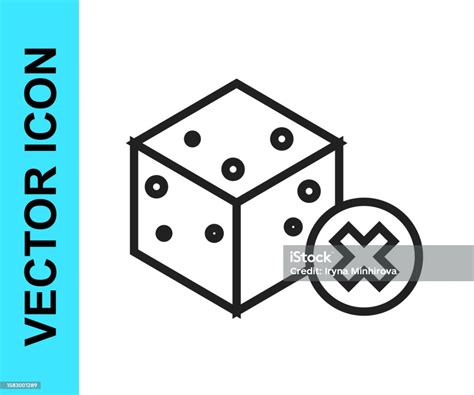 검은 선 흰색 배경에 분리된 무설탕 아이콘이 없습니다 각설탕 달콤하고 영양가 있고 맛있습니다 정제 설탕 벡터 개념에 대한 스톡