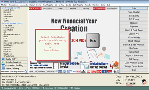 How To Enable Calculator In Marg Software