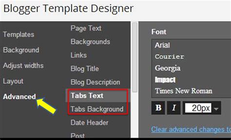 how to add pages and customize page menu tabs in blogger easy blogger