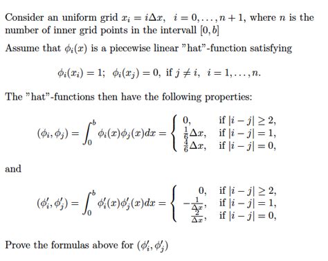 Solved Consider An Uniform Grid Xi ідх I 0 N 1