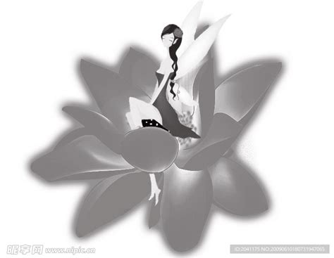 花间精灵卡通笔刷ps笔刷多媒体图库昵图网