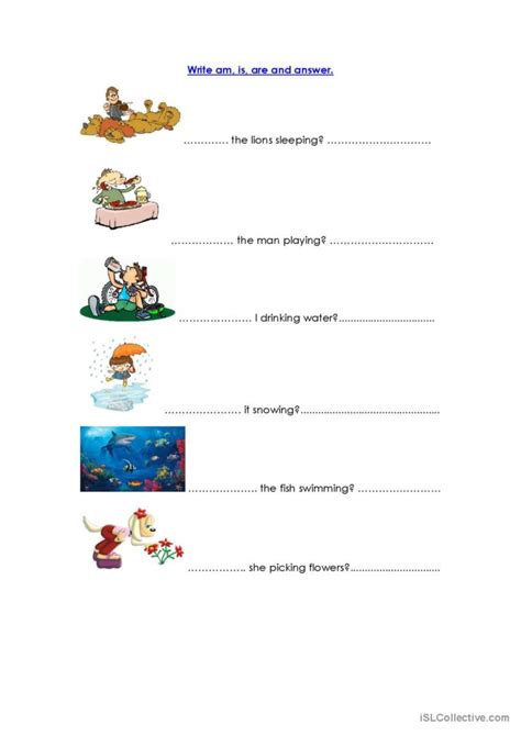 Present Continuous Questions And Sho English ESL Worksheets Pdf Doc