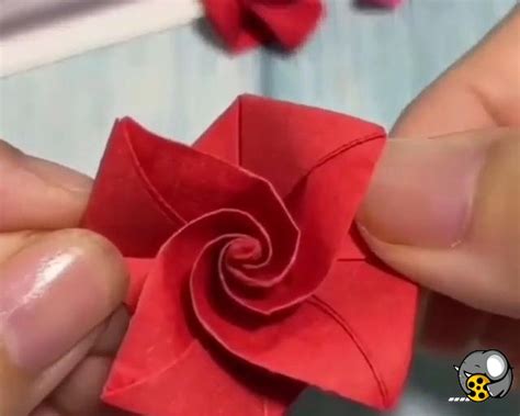 آموزش ساخت اوریگامی گل خوشگل رز فیلو