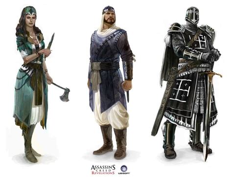 Crusader Game Character Assassins Creed Concept Art Assassins Creed