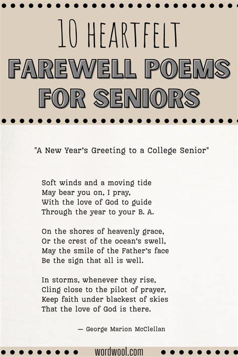 10 Heartfelt Farewell Poems For Seniors In 2025 Farewell Poems Poems