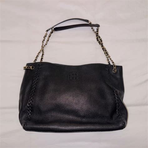 Tory Burch Bags Authentic Tory Burch Black Purse Braided Trim Gold