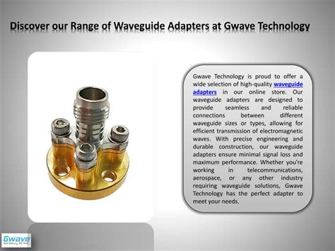 Ppt Discover Our Range Of Waveguide Adapters At Gwave Technology Powerpoint Presentation Id