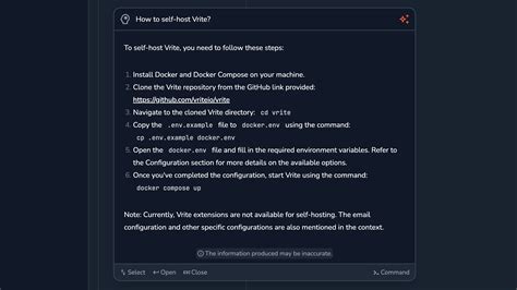 Command Palette Vrite Documentation