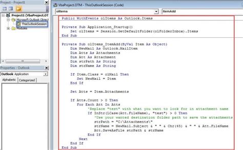 How To Auto Save Specific Email Attachments With Outlook Vba