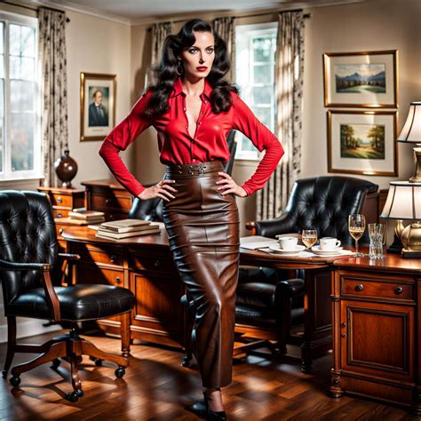Leather Hobble Skirt Is Floorlengt By Rawera On Deviantart