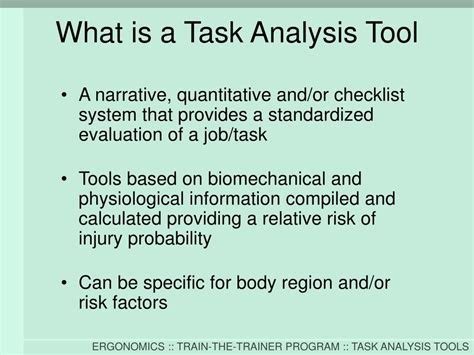 PPT Task Analysis Tools PowerPoint Presentation Free Download ID