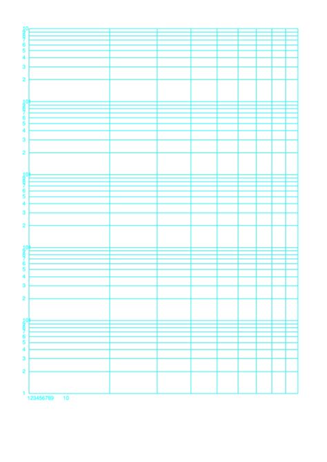 Log Log Paper With Logarithmic Horizontal Axis One Decade And
