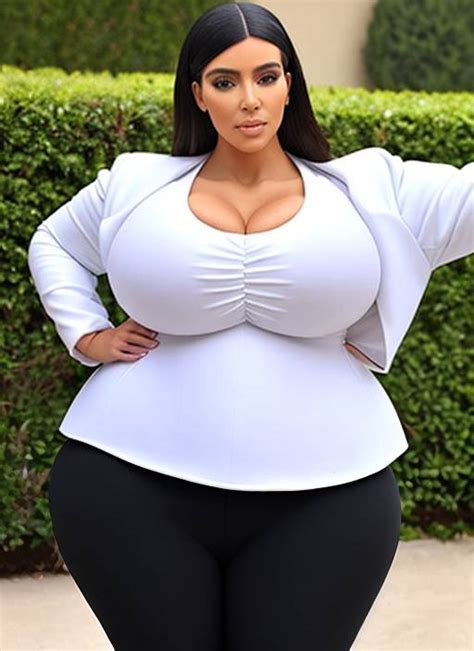 Kim Kardashian Extra Curvy Ai By Marloesvanderberg On Deviantart