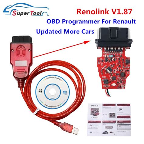 Newly Renolink V187 For Renault Ecu Programmer Reno Link V187 Usb