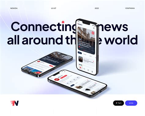 Newzia Modern Mobile News App UI Kit Behance Newzia Modern Mobile News App UI Kit Behance