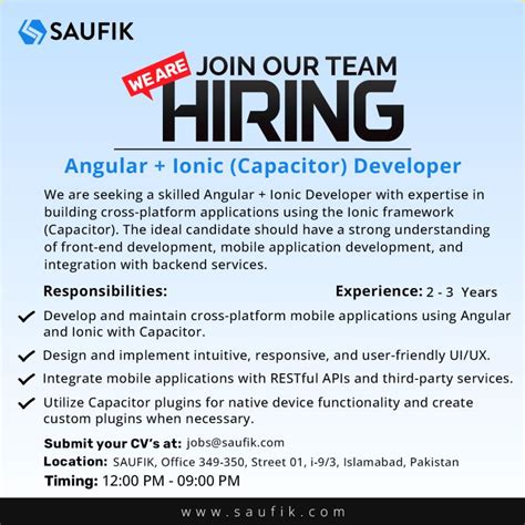 Saufik Technologies On Linkedin Jobs Angulardeveloper