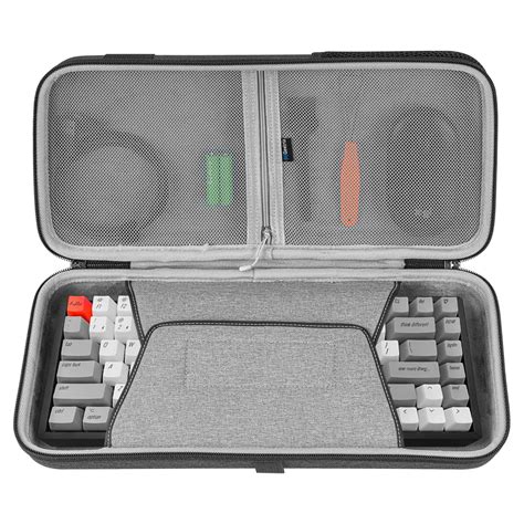 GEEKRIA Keyboard Case Hard Shell Travel Carrying Bag For Key Wireless Portable Keyboard
