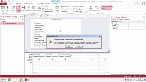Btec 2016 Unit 2 Sam 2 Importing Data And Creating Tables Youtube