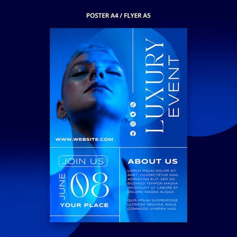 Шаблон плаката специального мероприятия Бесплатно Psd Файл