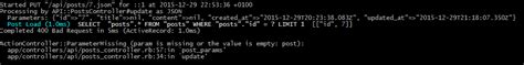 Ruby On Rails Param Is Missing Or The Value Is Empty When Trying To