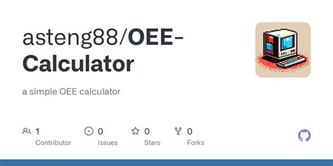 Github Asteng88oee Calculator A Simple Oee Calculator