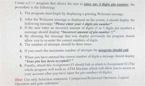 Solved A Create A C Program That Allows The User To Enter