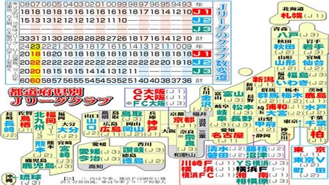 23年jリーグ都道府県マップ「地域密着」参加クラブの所在地は41都道府県まで拡大 サッカー 日刊スポーツ Youtube