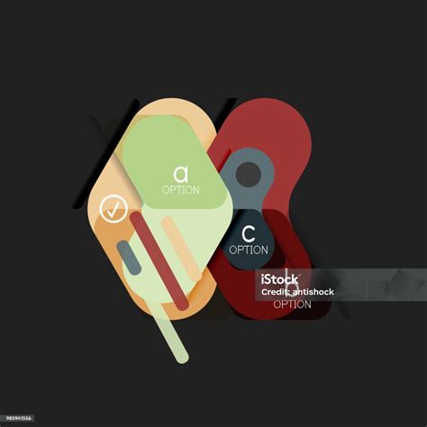 평면 디자인 형상 Infographics 화살표 모양 벡터 스티커 또는 라벨 가격 태그 제공 하는 프로 모션 배지 아이콘 디자인 비즈니스 또는 웹 프레 젠 테이 션에 대 한