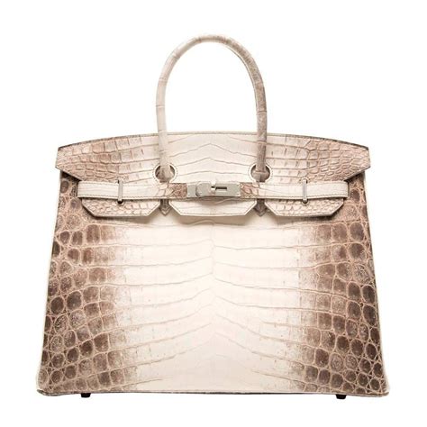 Hermès Himalayan Matte Nilo Crocodile 35cm Birkin Bag At 1stdibs