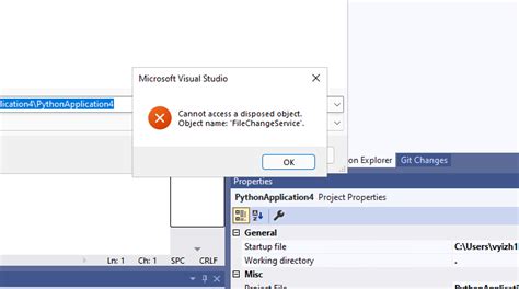 An Error Cannot Access A Disposed Object Pops Up When Save Python